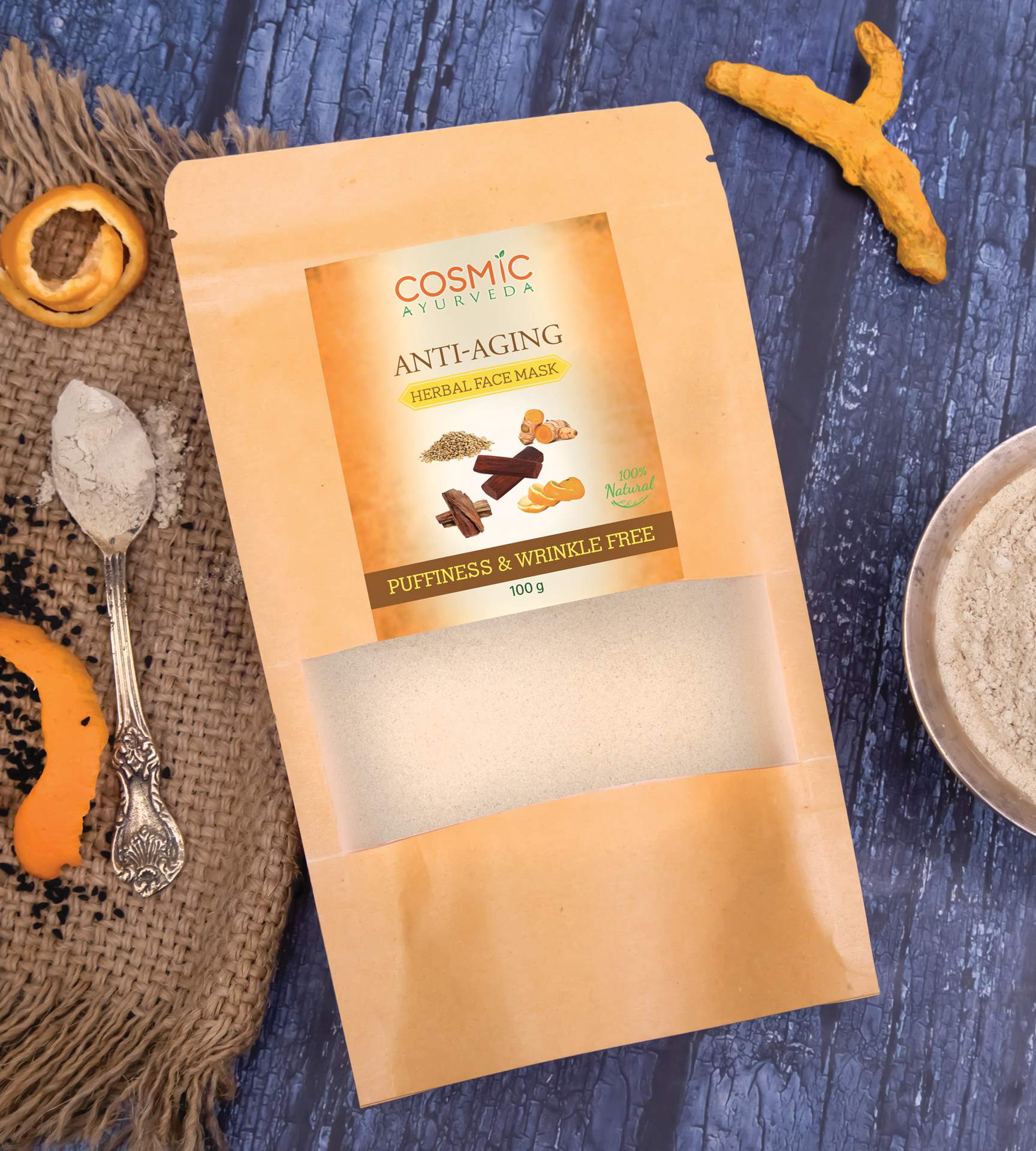 Ubtan De-Tan Herbal Body Mask – Cosmic Ayurveda